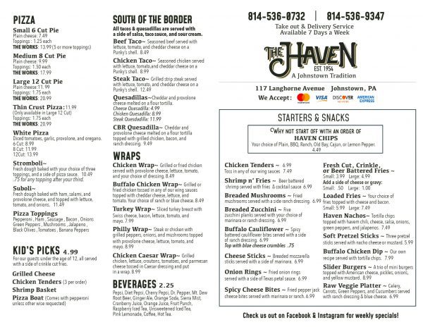 The Haven Bar | Johnstown, PA